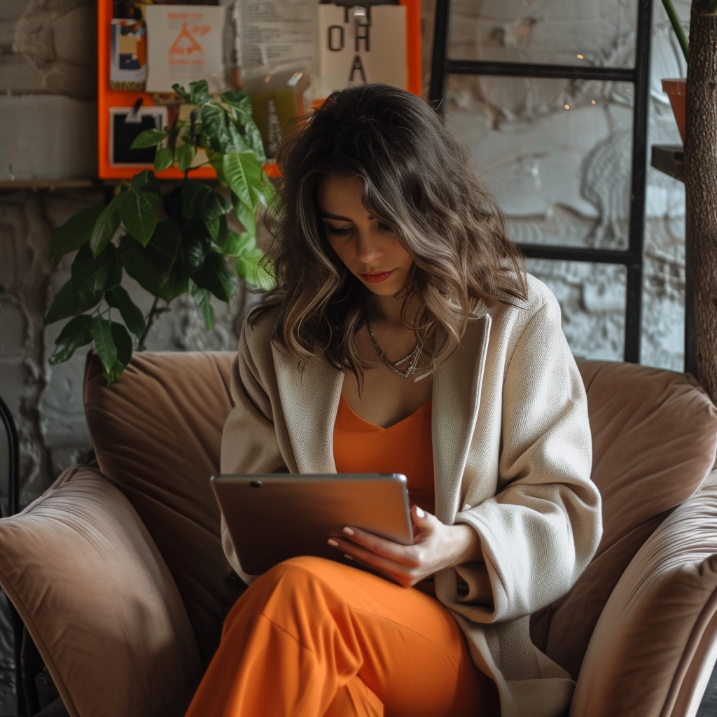 Woman reading on an ipad | Powerfull Systems